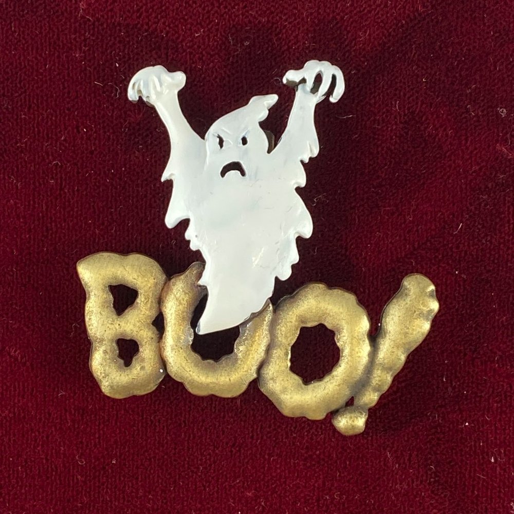 Vintage Ghost Over Boo For Your Halloween Party By Jj… - Gem